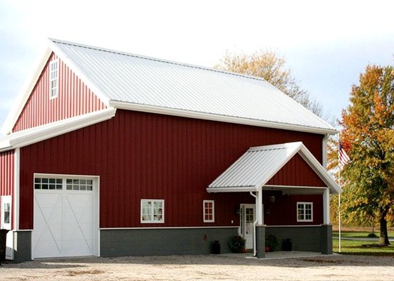 Welding H Sections Prefab Steel Structure Building For Farm Barn Shed