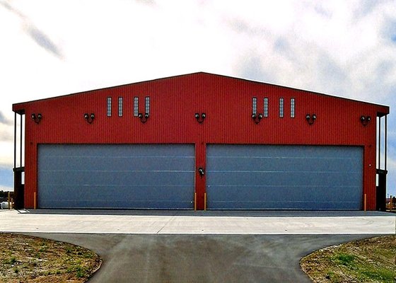 Military Base Aircraft Building Steel Structure Hangar For Drum Storage