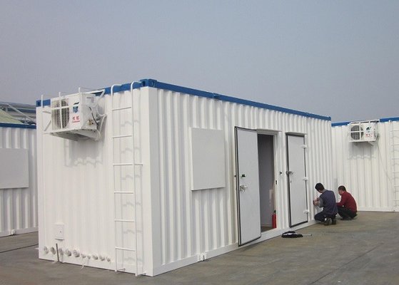Easy Transportation Prefab Steel Houses With Fiber Glass Wool Insulation