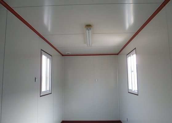 Wind Resistance Flat Pack Containers / Storage Container Homes With Sandwich Panel