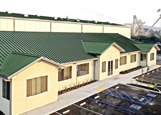 Moisture Proof Metal Warehouse Buildings / Seed Processing Warehouse Steel Frame