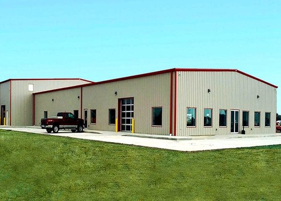 Rigid Frame Steel Structure Workshop Bolts Connection Fast Assembling