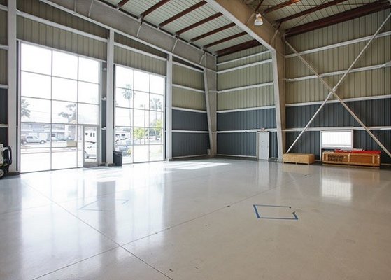 Two Spans Metal Hangar Buildings / Steel Portal Frame Prefab Hangar Buildings