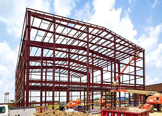 Indoor Rock Climbing Gym Prefab Commercial Buildings Bolts Connection