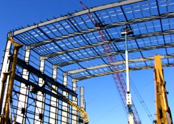 High Rise Pre - Engineered Steel Structure Workshop Environmental Friendly