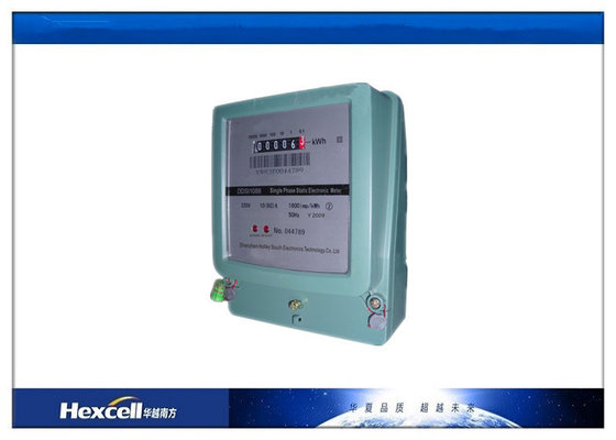 Electronic Power Meter Analog Display PLC Single Phase Solid State / Smart kWh Meter