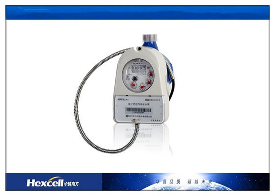 Hexcell Prepaid Water Meters , Wet Dial Remote Water Flow Meter Transmit Distance ≥ 2000m