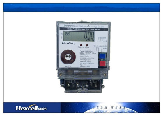 Hexcell Single Phase Static Energy Meter 0.004lb Starting Current