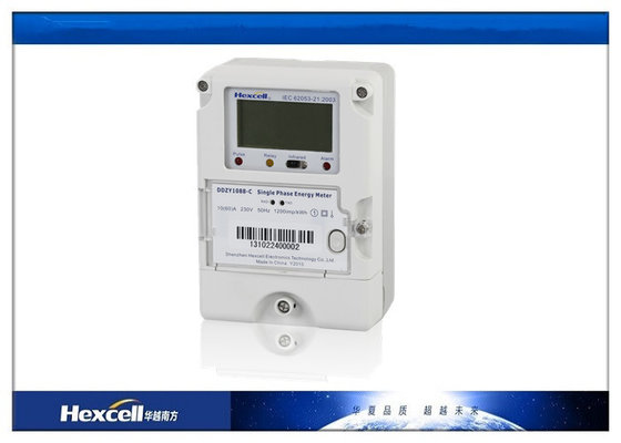 DDZY Single Phase Electronic Energy Meter , Prepaid Electric Meter