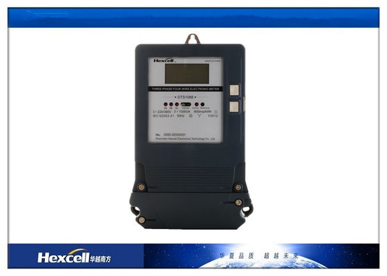 Three Phase Watt Hour Meter , Electric Active Electronic Energy Meter DTS1088