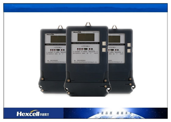 Three Phase Four Wire Energy Meter , Electronic Watt Hour Domestic Energy Meter