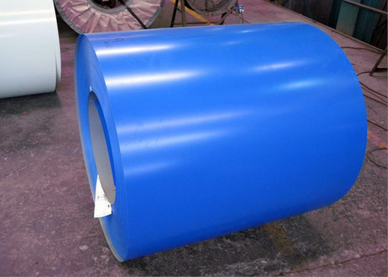 Hot Dipped Zinc Coated Color Steel Coil Roll Professional 14 - 25 Micron Top Paint
