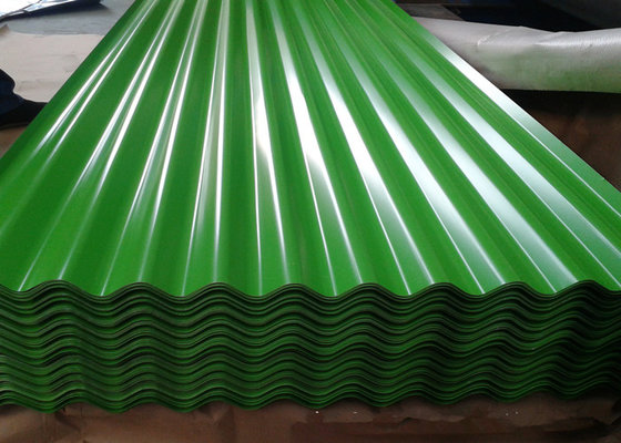 Raw Material Galvanized Corrugated Steel Roof Panel 600 - 1250 MM Width