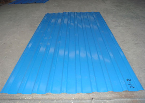PPGI Color Coated Corrugated Steel Sheets , Corrugated Steel Plate CE ISO