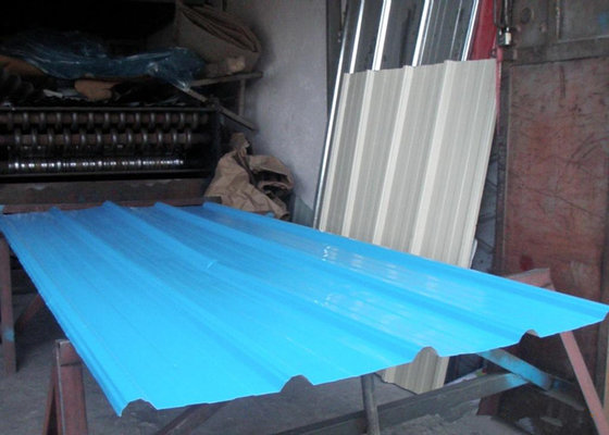 Corrugated Color Steel Roof Tile , Hot Dipped Galvanzied Steel Plate ASTM JIS