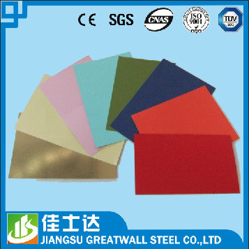 Grade CCGC PPGI Steel Coil Corrugated Roofing Sheets , Red / Green / Blue