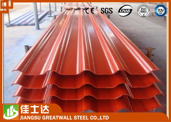 Ral Bright Red Pre Painted Color Steel Roof Tile Composite Roofing Panels