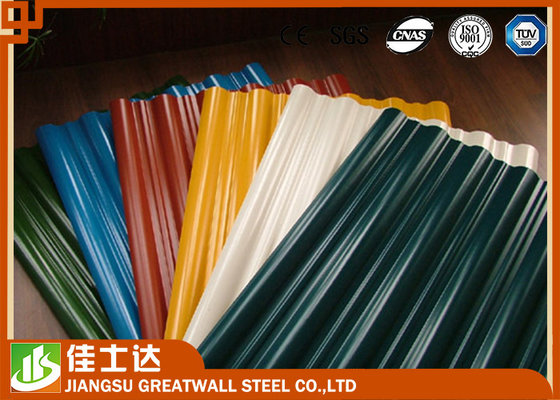 Zinc Aluminized Ppgl / Ppgi Color Steel Roof Tile Steel Roofing Sheets Construction Use