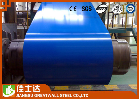 0.3-1.2 Mm Ral Sea Blue Prepainted Steel Coil / PE Hot - Dip Galvanized Ppgi Coil