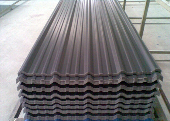 Light Blue Galvanized Corrugated Steel Sheets Steel Roof Tiles CE Approval