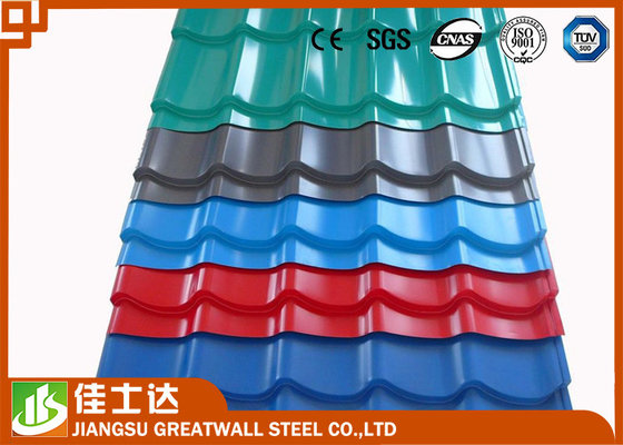 Red Blue Colour Coated Roofing Sheets Used  PE , PVDF , HDP , SMP