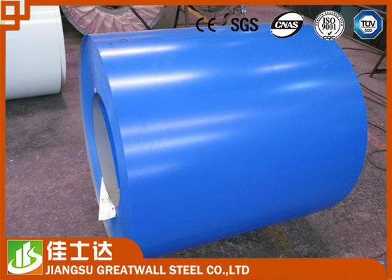 5012 Sea Blue Prepainted Steel Coil , Colour Coated Coils 0.12-3.5mm Thickness