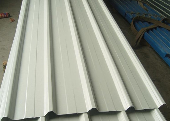 Zinc 80g Long Durability Steel Corrugated Roofing Sheets Metal Roof Tile In Red