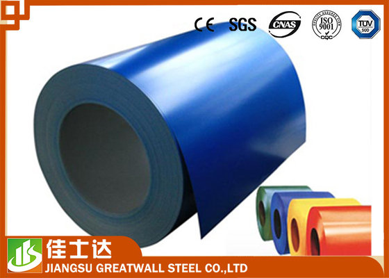 Dx51D CGCC SGCH Color Steel Coil Metal Roofing Materials , Blue / Yellow / Purple