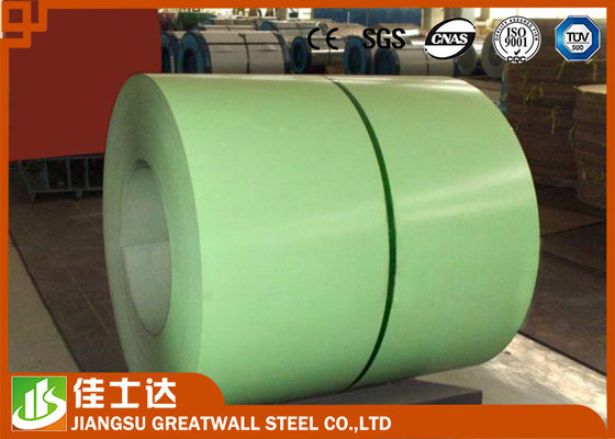 CE Approval Green Colour Coated Coils Galvanized Steel Aluzinc / Aluminium Coil