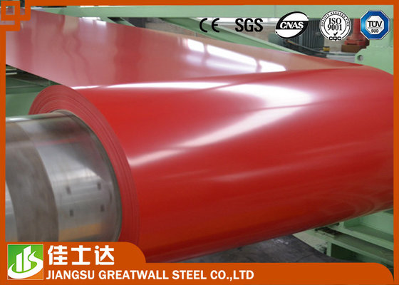Yellow / Light Gray Color Steel Coil For Warehouse , SGCC DX51D JIS S350 JD+Z