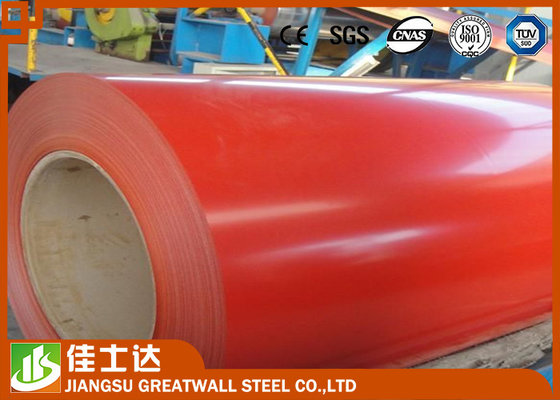 Red Cold / Hot Rolled GI Steel Coil , PPGI Steel Sheet Roll Roofing Materials