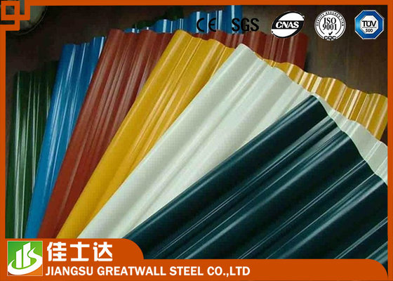 Standard Corrugated Galvanized Roof Steel Sheets 914mm / 1219mm / 1250mm Width