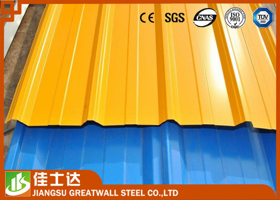 Green Colour Coated Galvanized Corrugated Steel Sheets For Light Industry