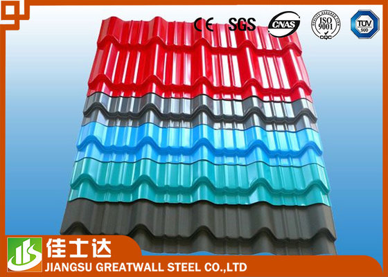 Zinc Steel PPGI Metal Corrugated Steel Sheets Hot Dipped For Roofing 11.8m Length