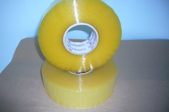 Yellowish Transparent Packing Tape Acrylic Glue For Supermarket