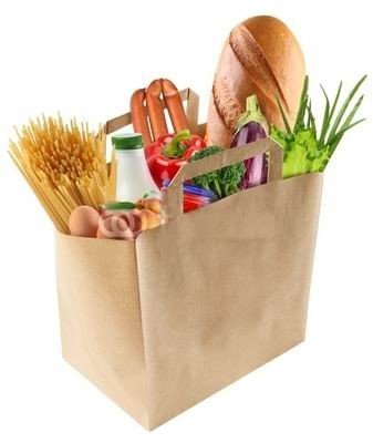 ブラウンに荷を積む Eco の友好的な食糧はファースト・フードのレストランのための紙袋を扱いました