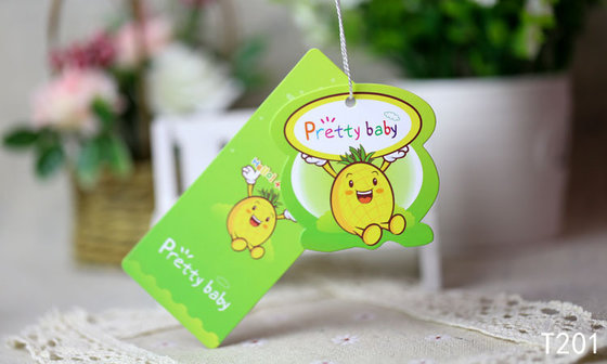 Colorful Printed Custom Hang Tags For Baby Garments / Shose / Toys