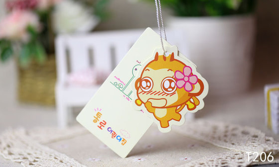 Colorful Printed Custom Hang Tags For Baby Garments / Shose / Toys