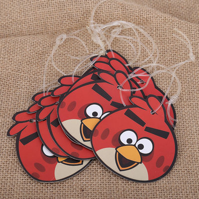 怒っている鳥のかわいい形の衣類のこつはロープ/ひもと付きます