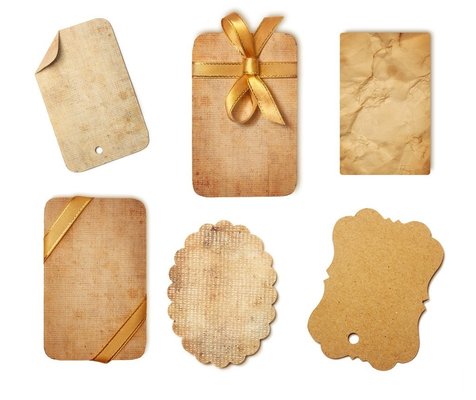 ペーパーはクリスマスのギフトのためのロープ/ひもが付いているこつの札を印刷しました