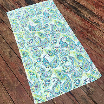 Luxury Patterned Bath Towels 100% Cotton Reactive Printed And Woven Techniques
