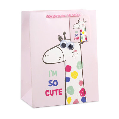 China Creative cute design animal handmade kids toy packaging paper bag wholesale supplier