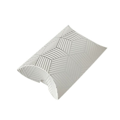 Creative sliver stamping candy packaging pillow box stripe printed supplier