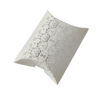 Creative sliver stamping candy packaging pillow box stripe printed supplier