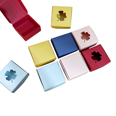Natural handmade soap packaging paper box with label sticker supplier