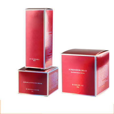 luxury laser printing cosmetic box packaging empty cosmetic cream boxes supplier