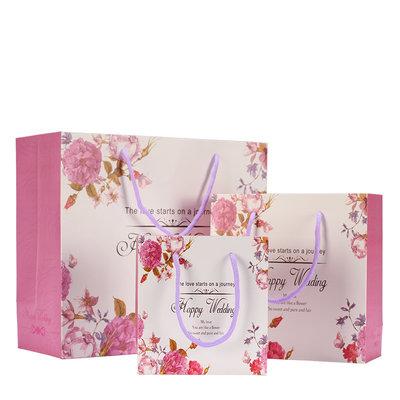 Cheap cosmetic perfume shopping paper bag custom logo printing supplier