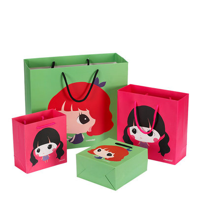 Pet design kids toy packaging paper custom bag your own logo printed supplier