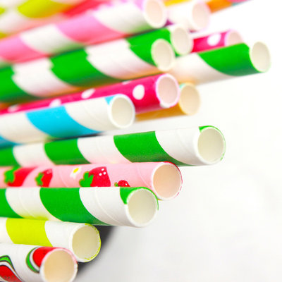 Degradable pulp paper straws 8mm diameter eco-friendly straws for bar birthday party DIY home decorate supplier