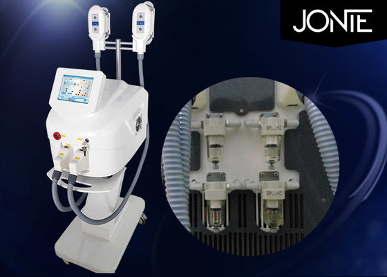 2000W 3 Handles Vertical Cryolipolysis Slimming Machine With RF and Cavitation handle